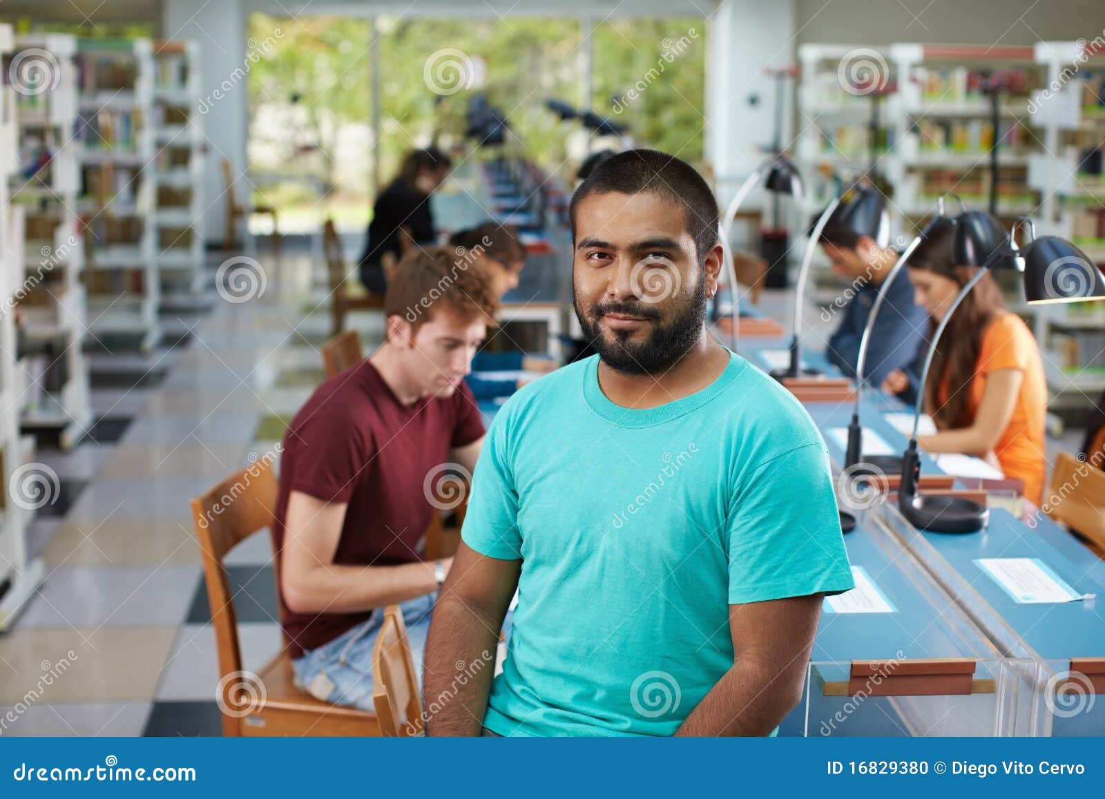 Group of people in library stock photo. Image of library - 16829380