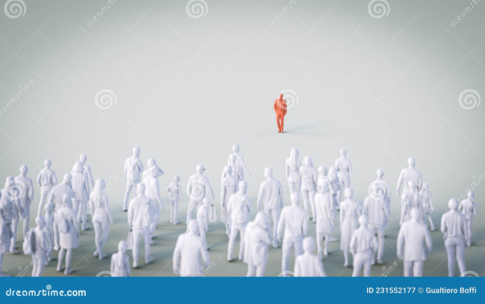 People difference stock illustration. Illustration of crowd - 231552177