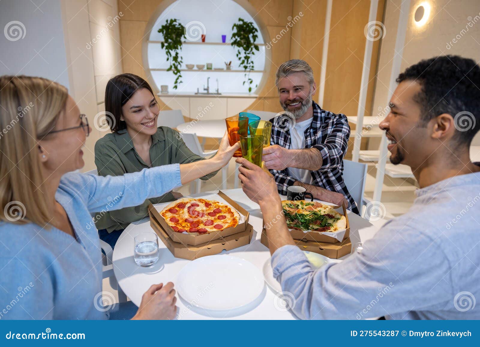Group of People Lookign Haveing while Having Lunch Together Stock Image ...