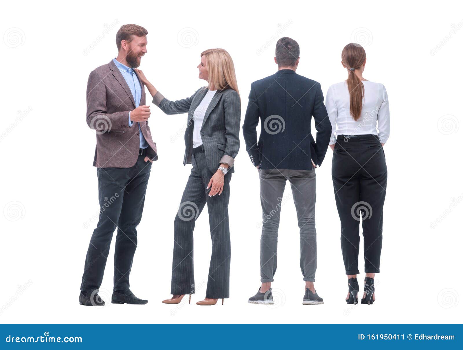 Group of People Looking in Different Directions Stock Image - Image of ...