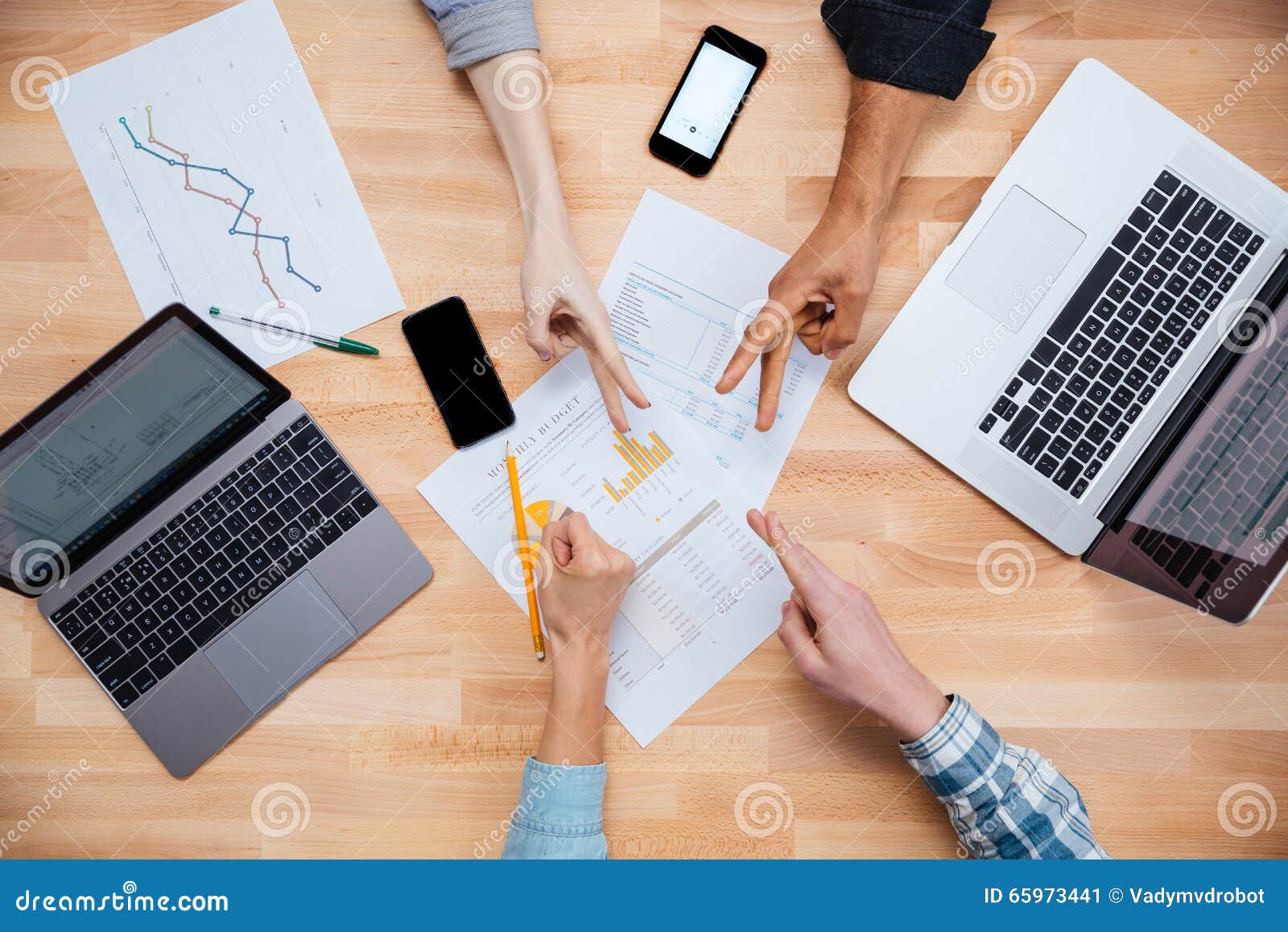 Group of People Making Decision Together Stock Image - Image of blank ...