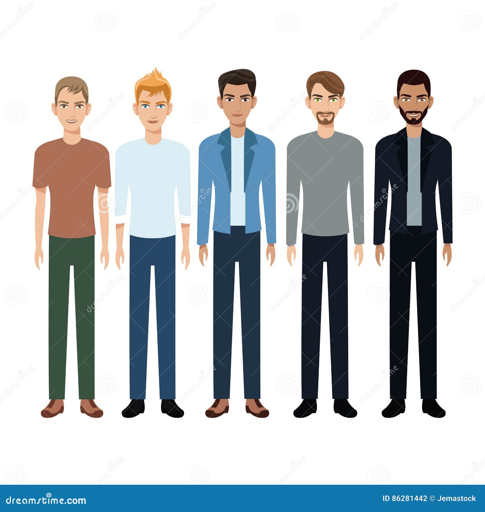 Group people man community stock vector. Illustration of together ...