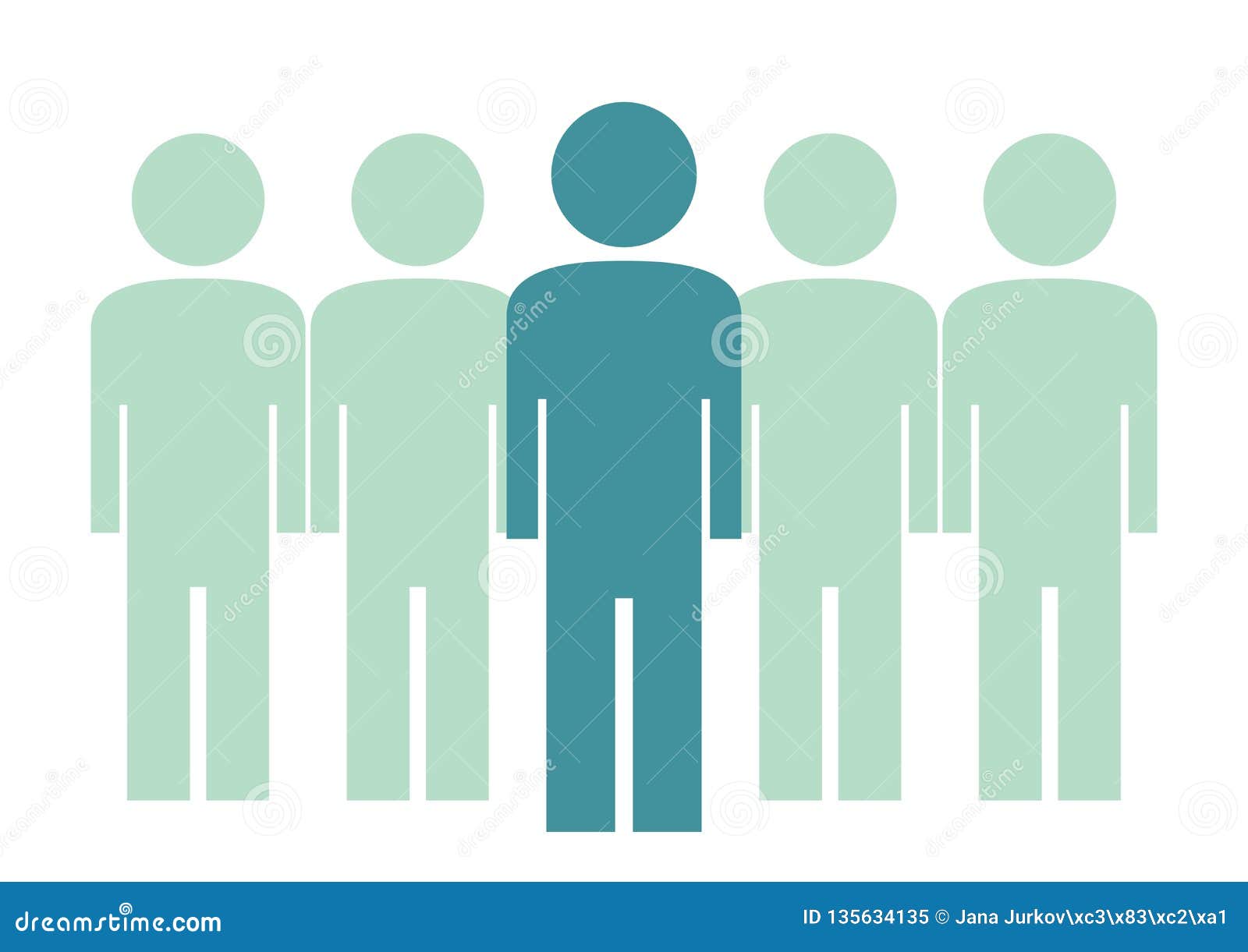Group of People, Management, Vector Icon Stock Vector - Illustration of ...