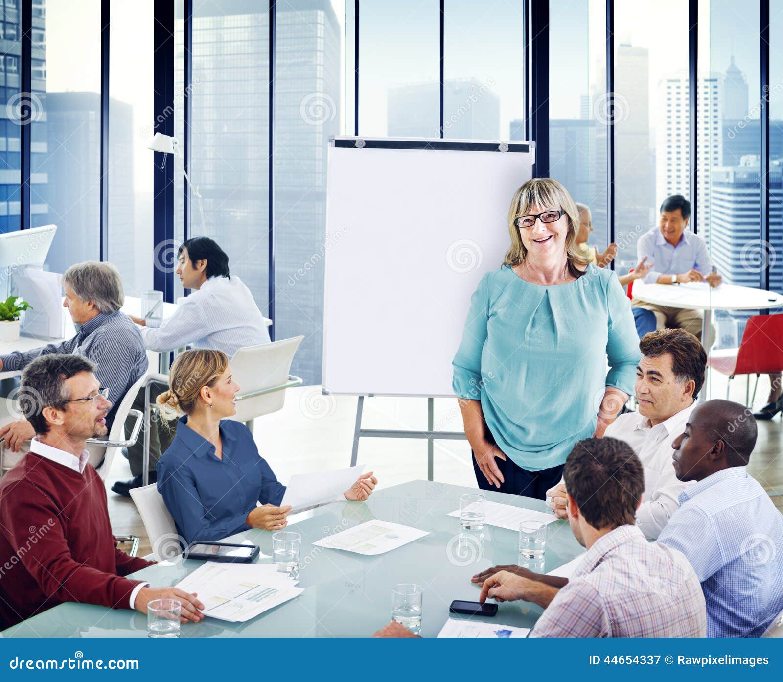 Group of People in a Meeting Stock Image - Image of career, group: 44654337