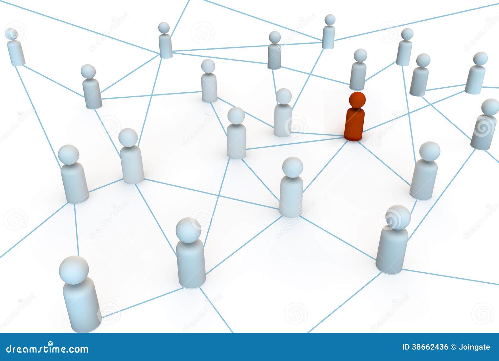 Group of People in a Network or Hub Stock Illustration - Illustration ...