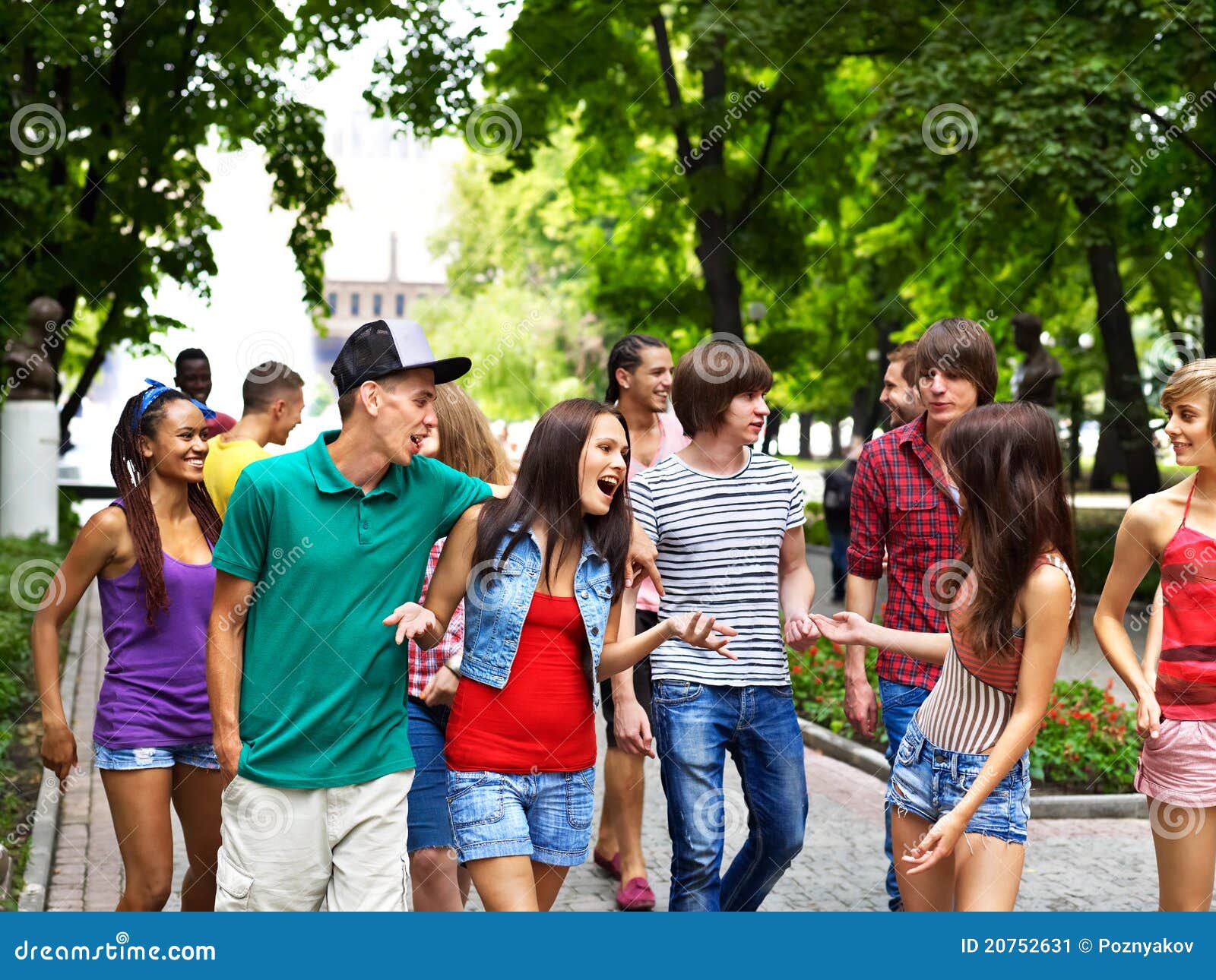 Group of people outdoors. stock image. Image of outdoor - 20752631