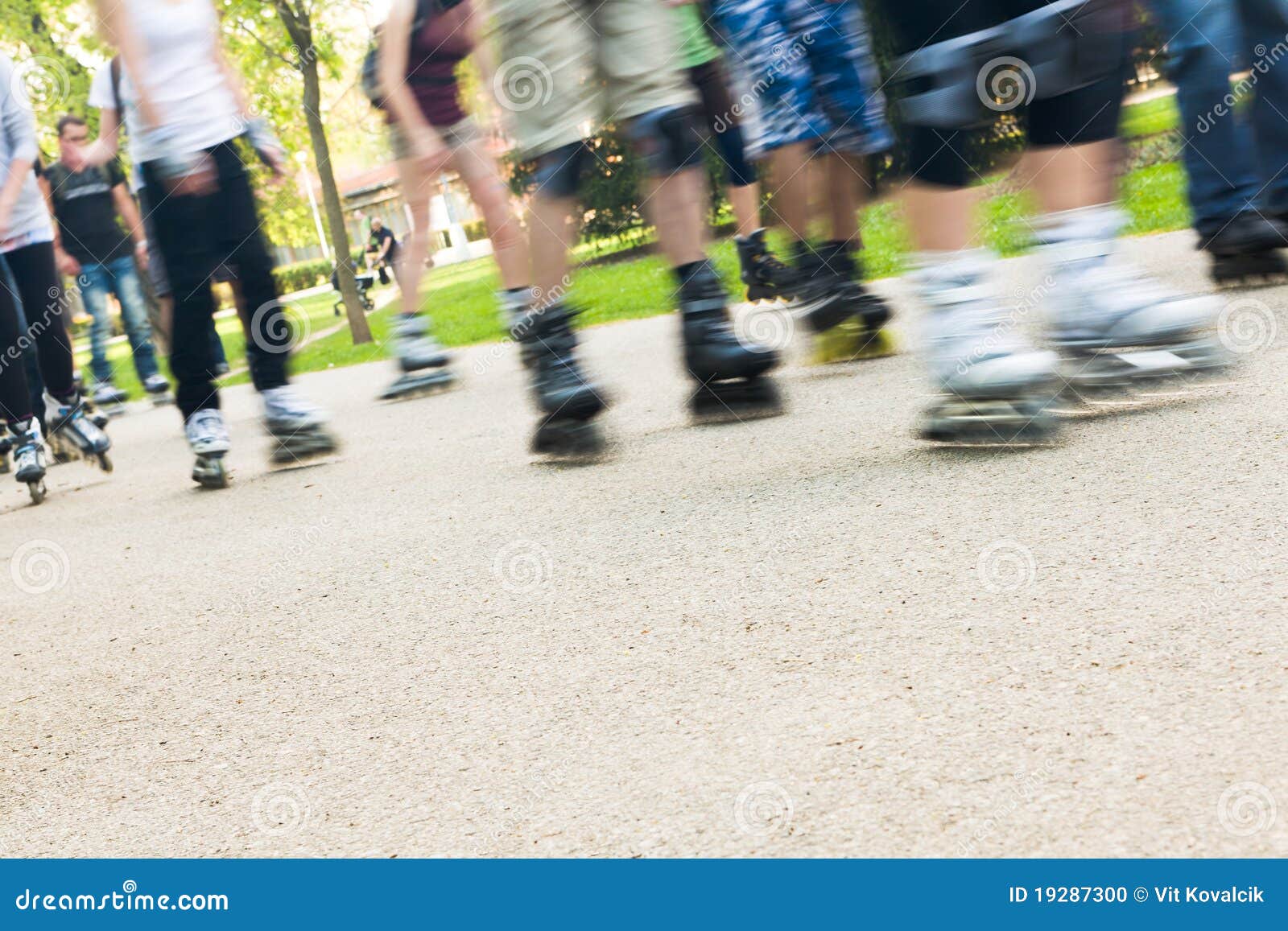 Group of People in Park Skating, Stock Photo - Image of group, outdoor ...
