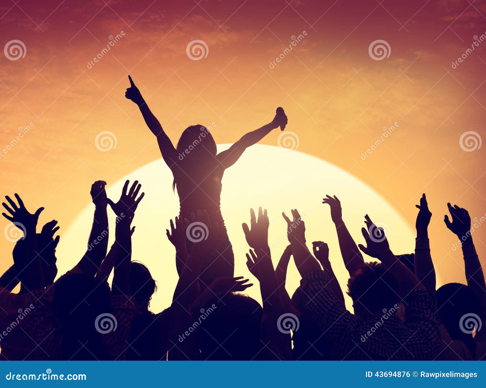 Group of People Party in Back Lit Stock Photo - Image of carefree ...