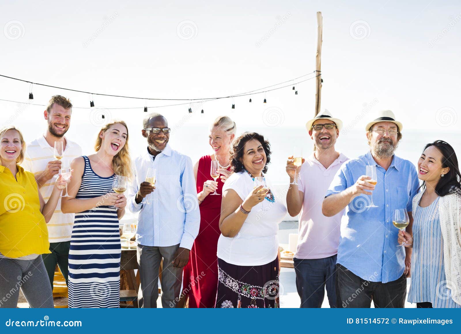 Group of People Party Concept Stock Photo - Image of leisure, outdoors ...