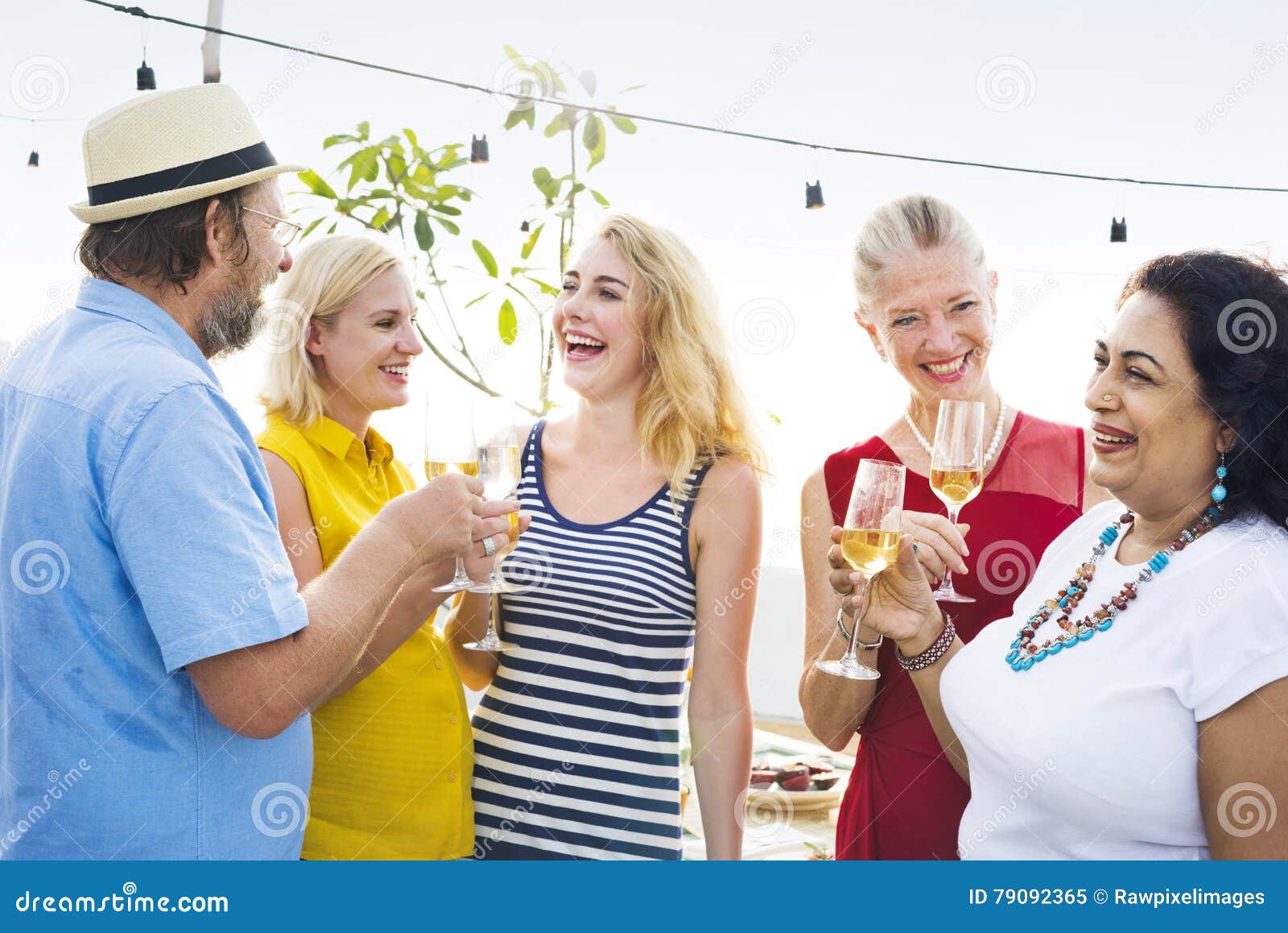 Group of People Party Concept Stock Image - Image of holidays, lunch ...