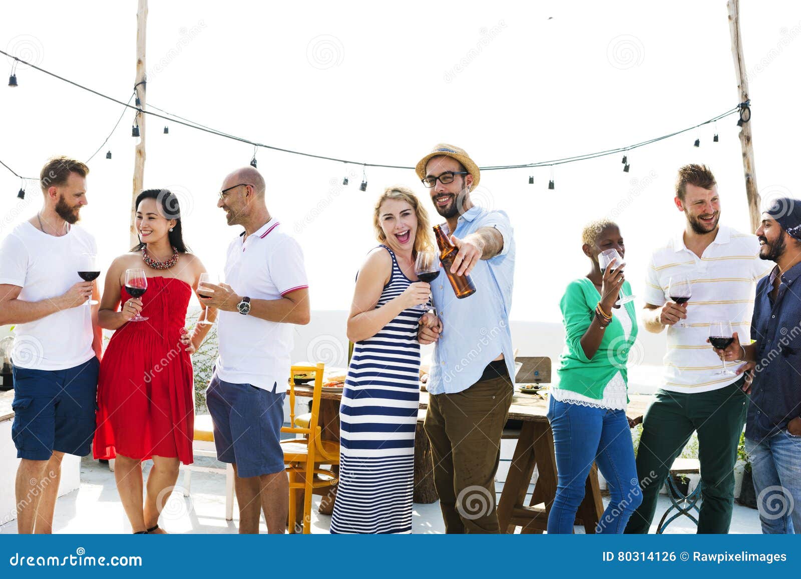 Group of People Party Concept Stock Photo - Image of cafe ...