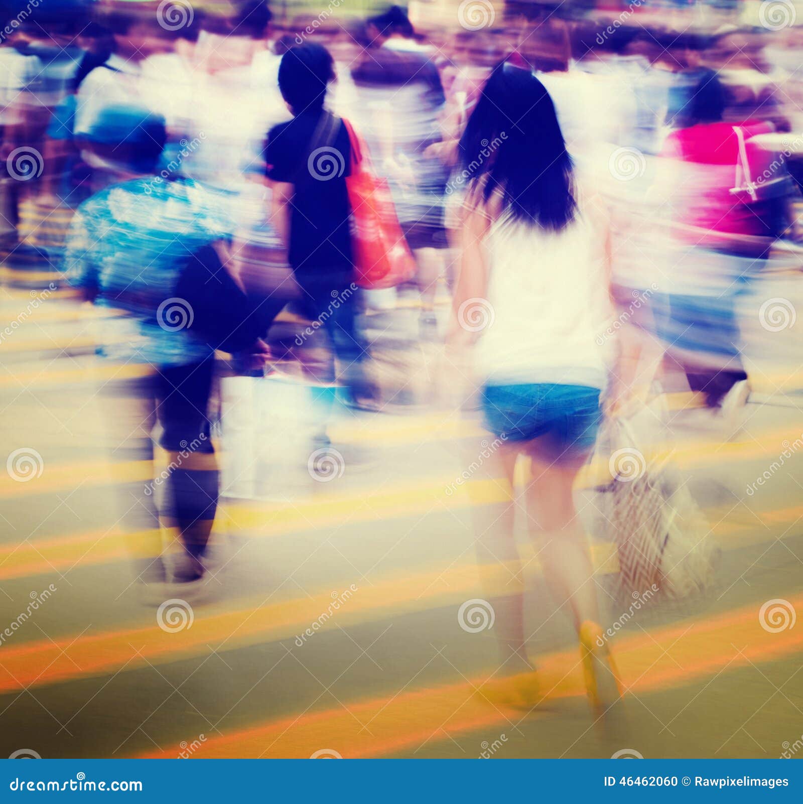 Group of People Pedestrian Rush Hour Concepts Stock Photo - Image of ...