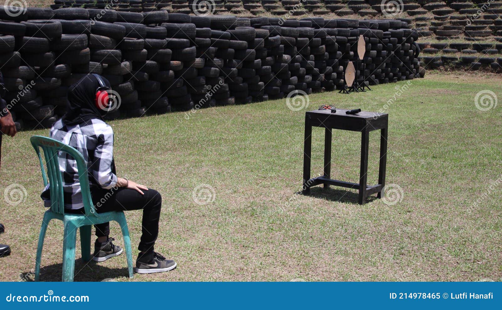 Group of People Practice Shooting at a Shooting Range Editorial Image ...