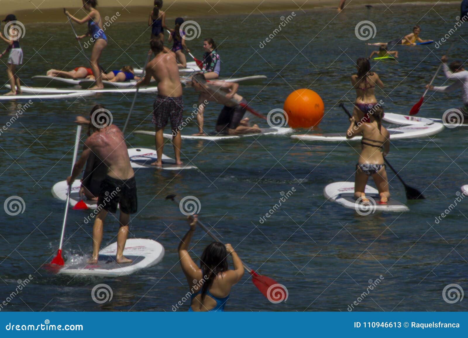 Group of People Practicing Paddle Editorial Stock Photo - Image of ...