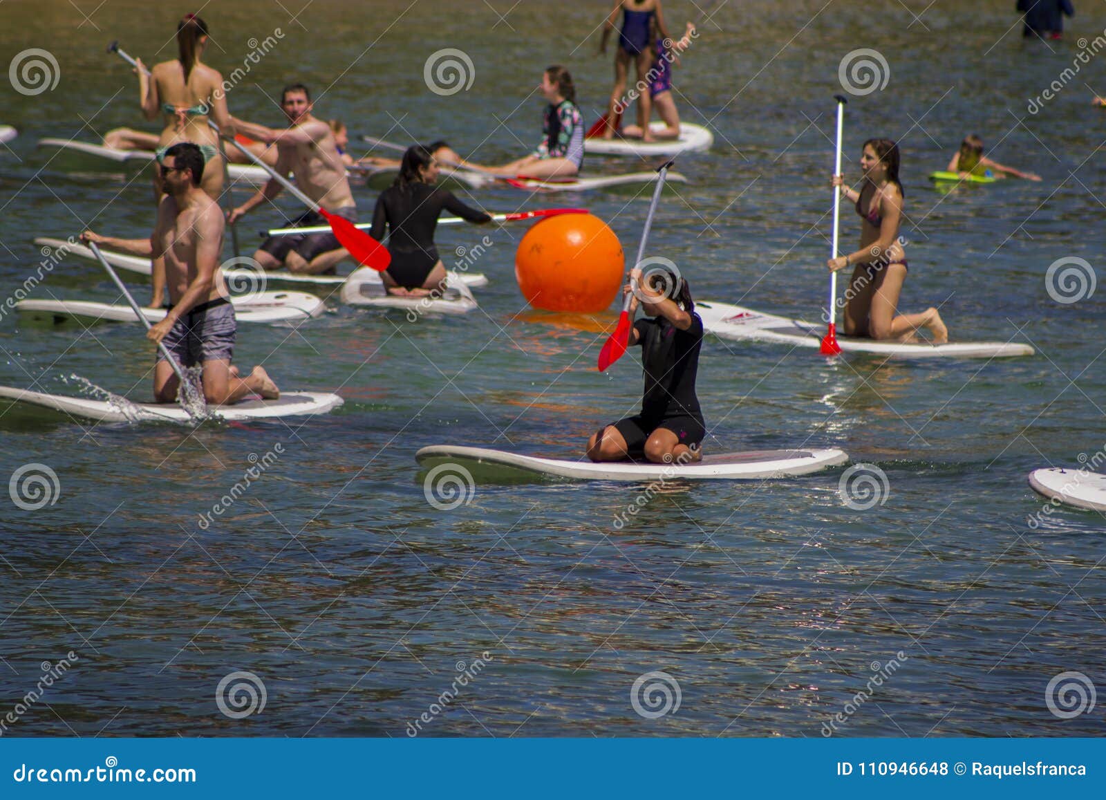 Group of People Practicing Paddle Editorial Stock Photo - Image of ...