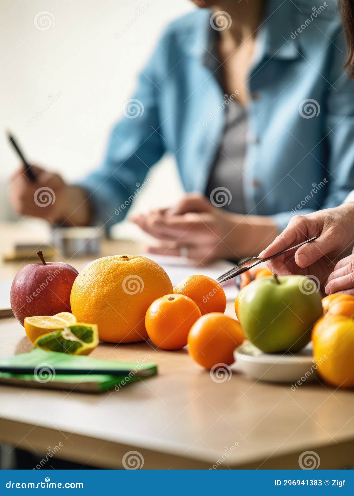 Group of People are Preparing Fruit for a Meal Stock Illustration ...