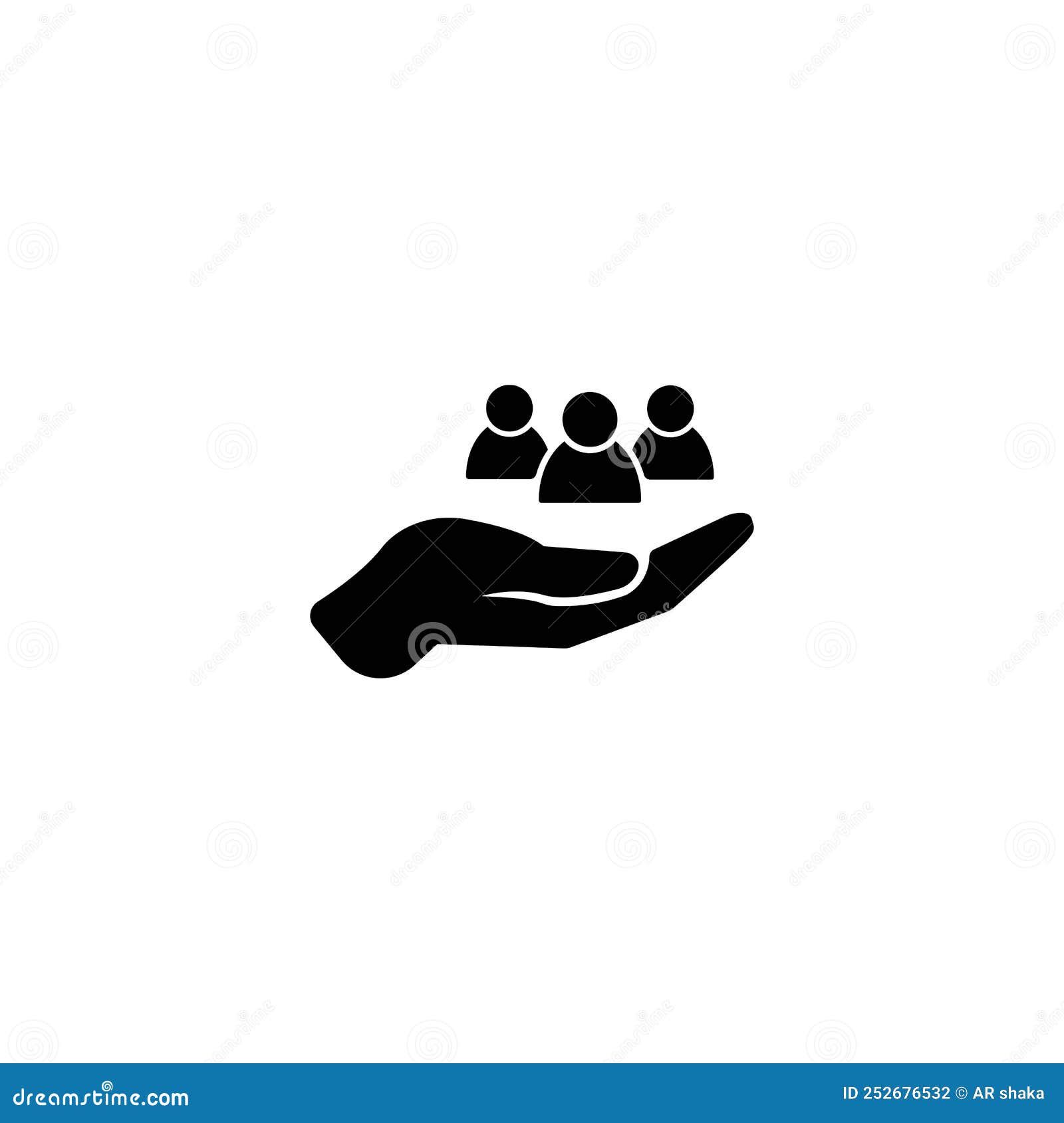 Group of People Protected Icon Logo, Vector Design Stock Vector ...