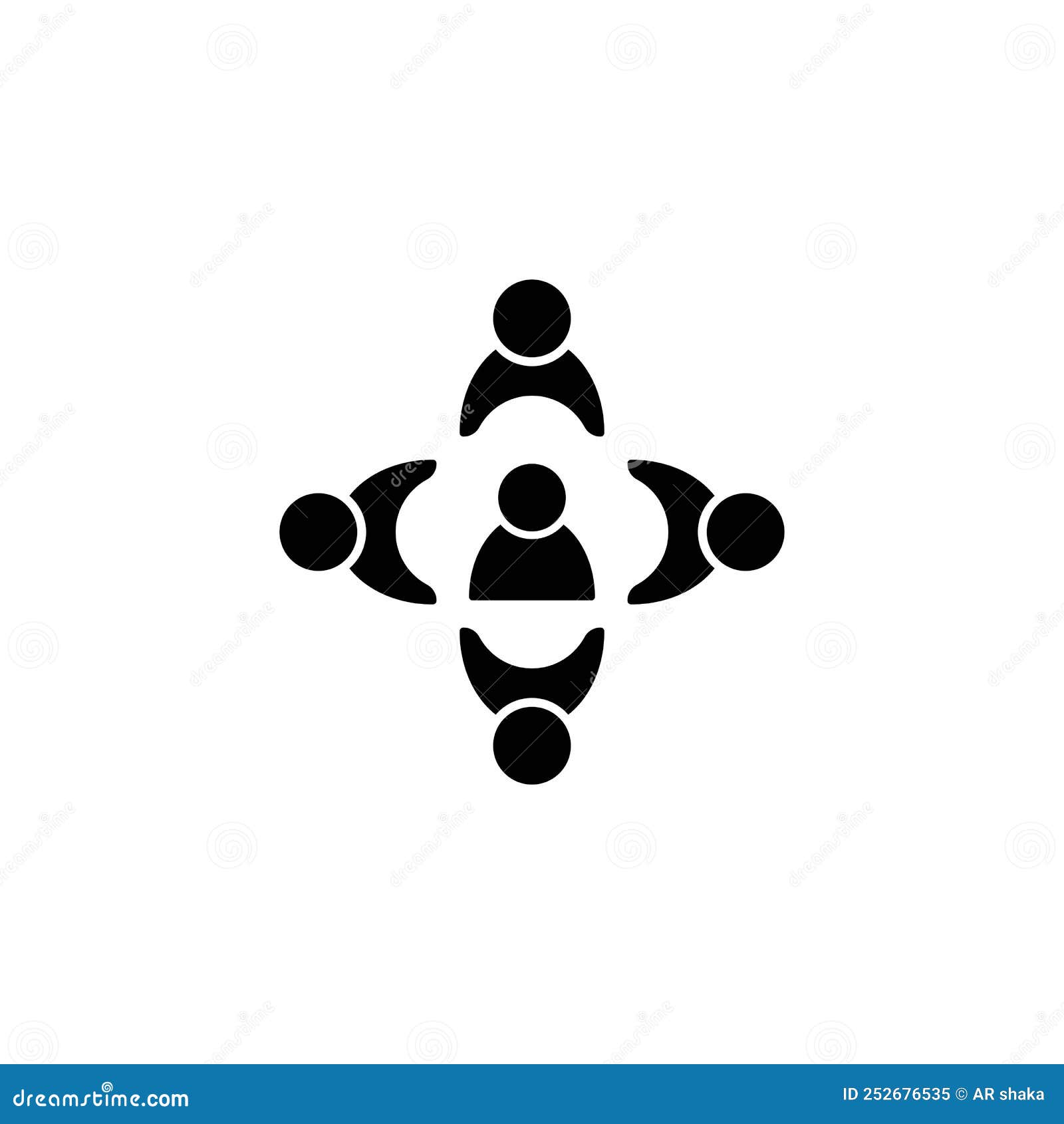 Group of People Protected Icon Logo, Vector Design Stock Vector ...