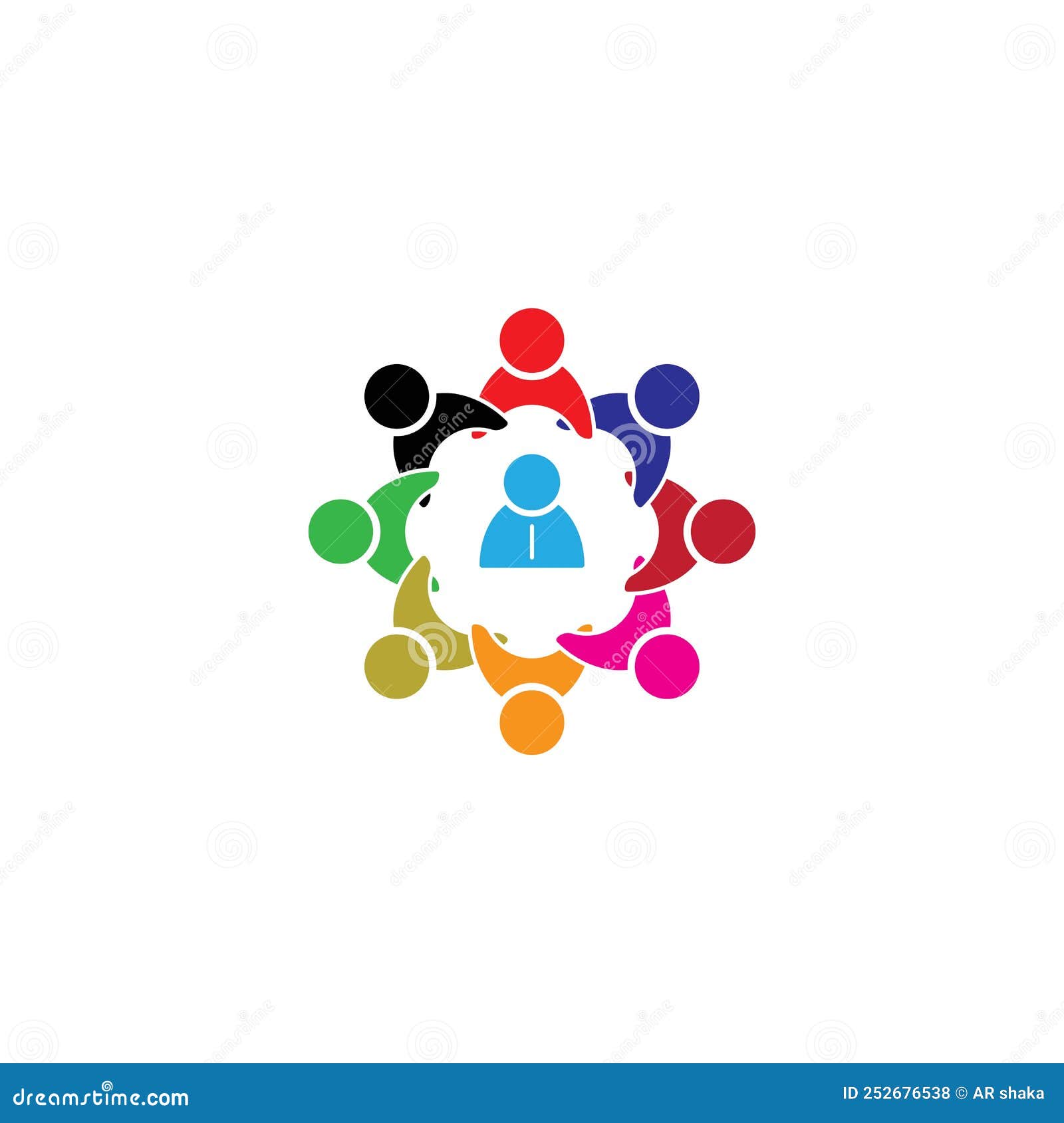 Group of People Protected Icon Logo, Vector Design Stock Vector ...