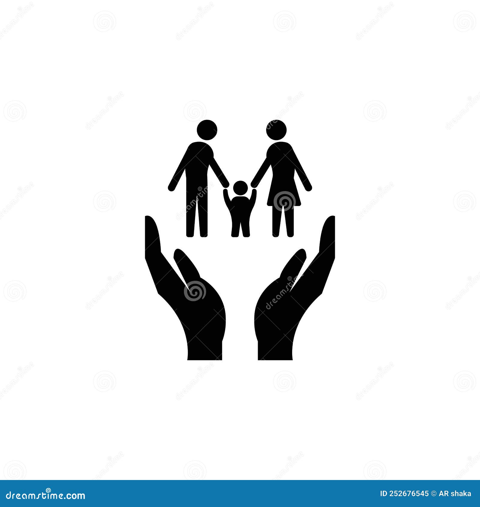 Group of People Protected Icon Logo, Vector Design Stock Vector ...