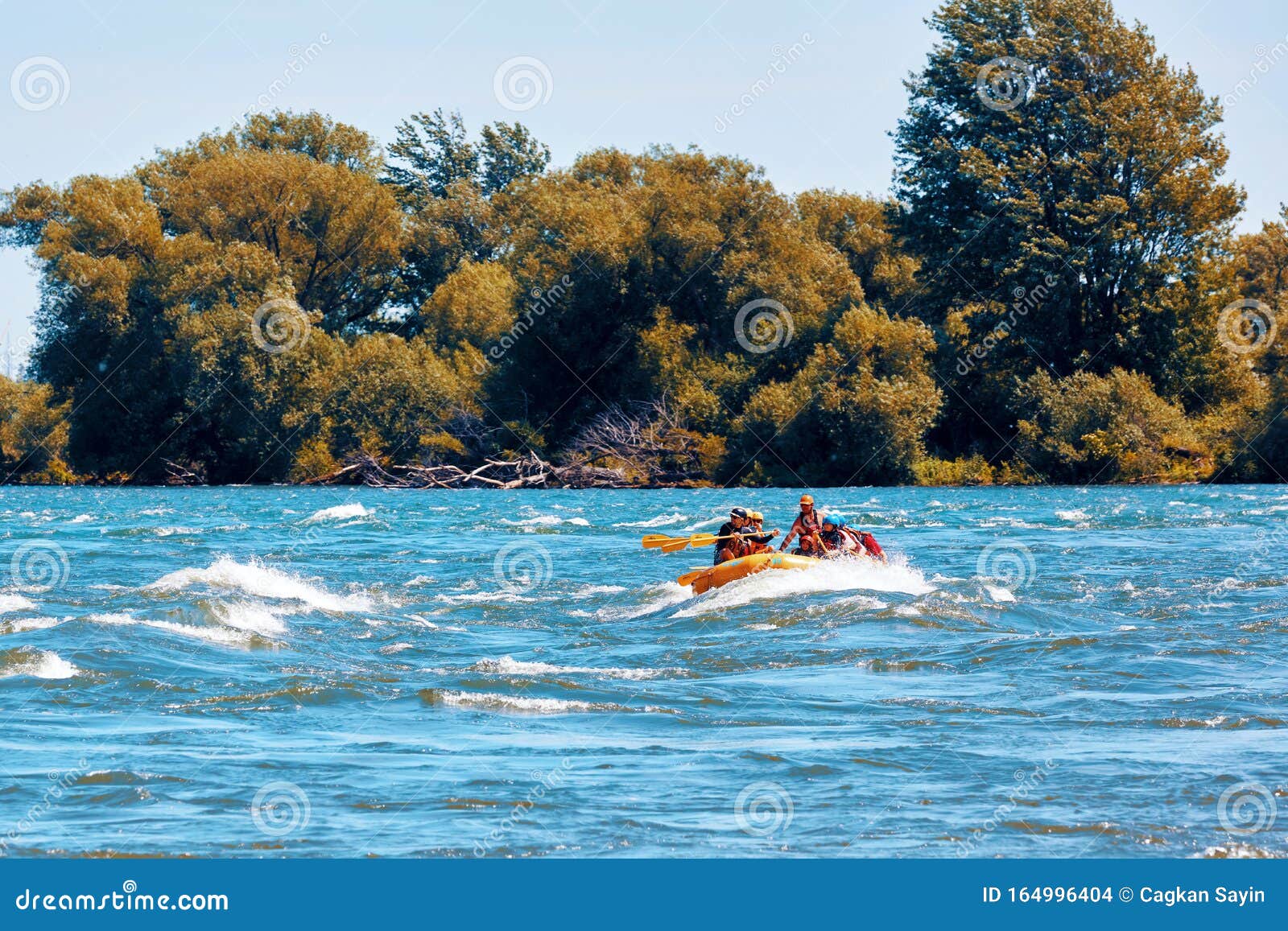 Group of People Rafting in Lachine Rapids in Montreal, Quebec, Canada ...