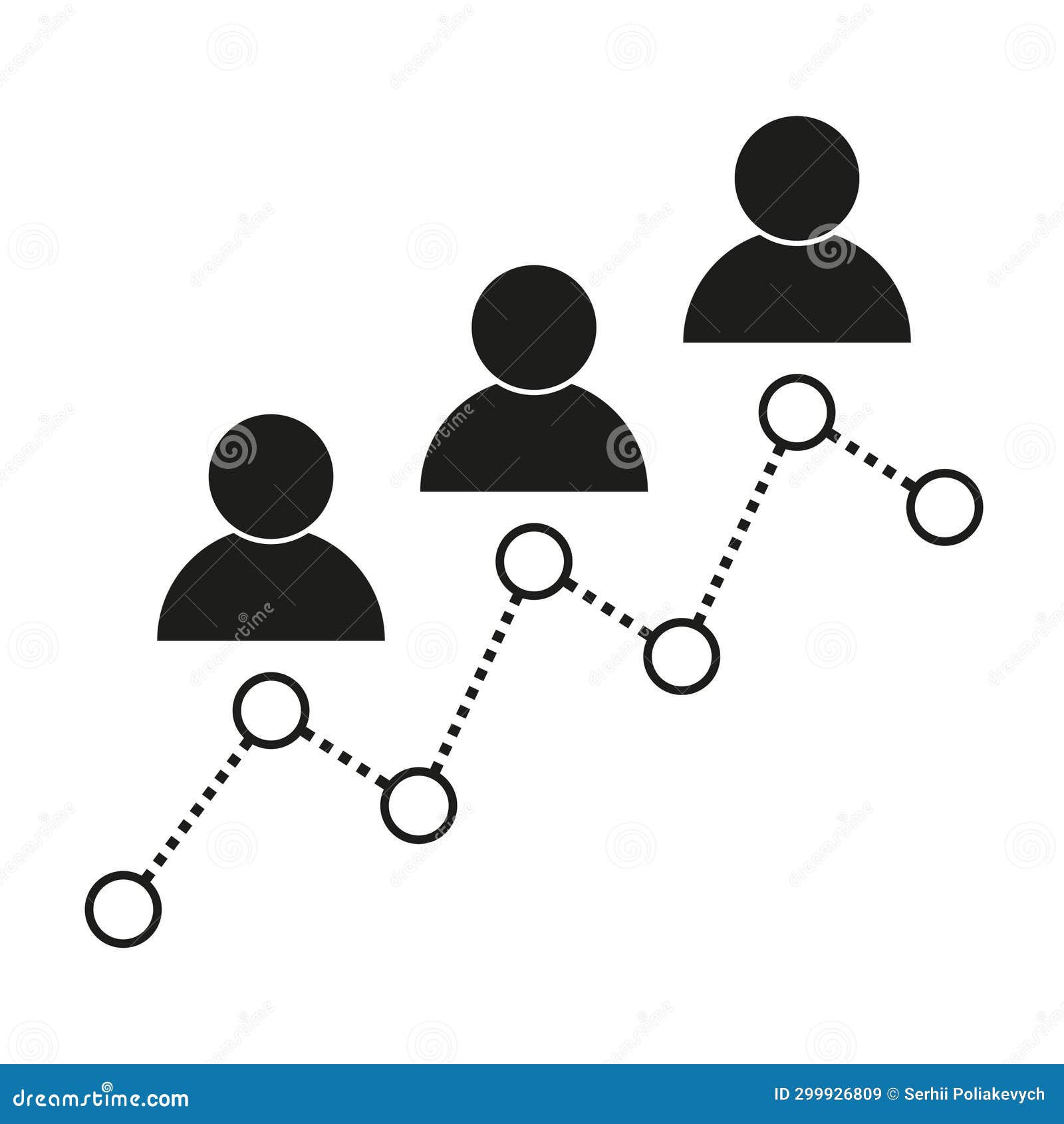 Group of People and Ranking Chart. Vector Illustration. EPS 10 Stock ...