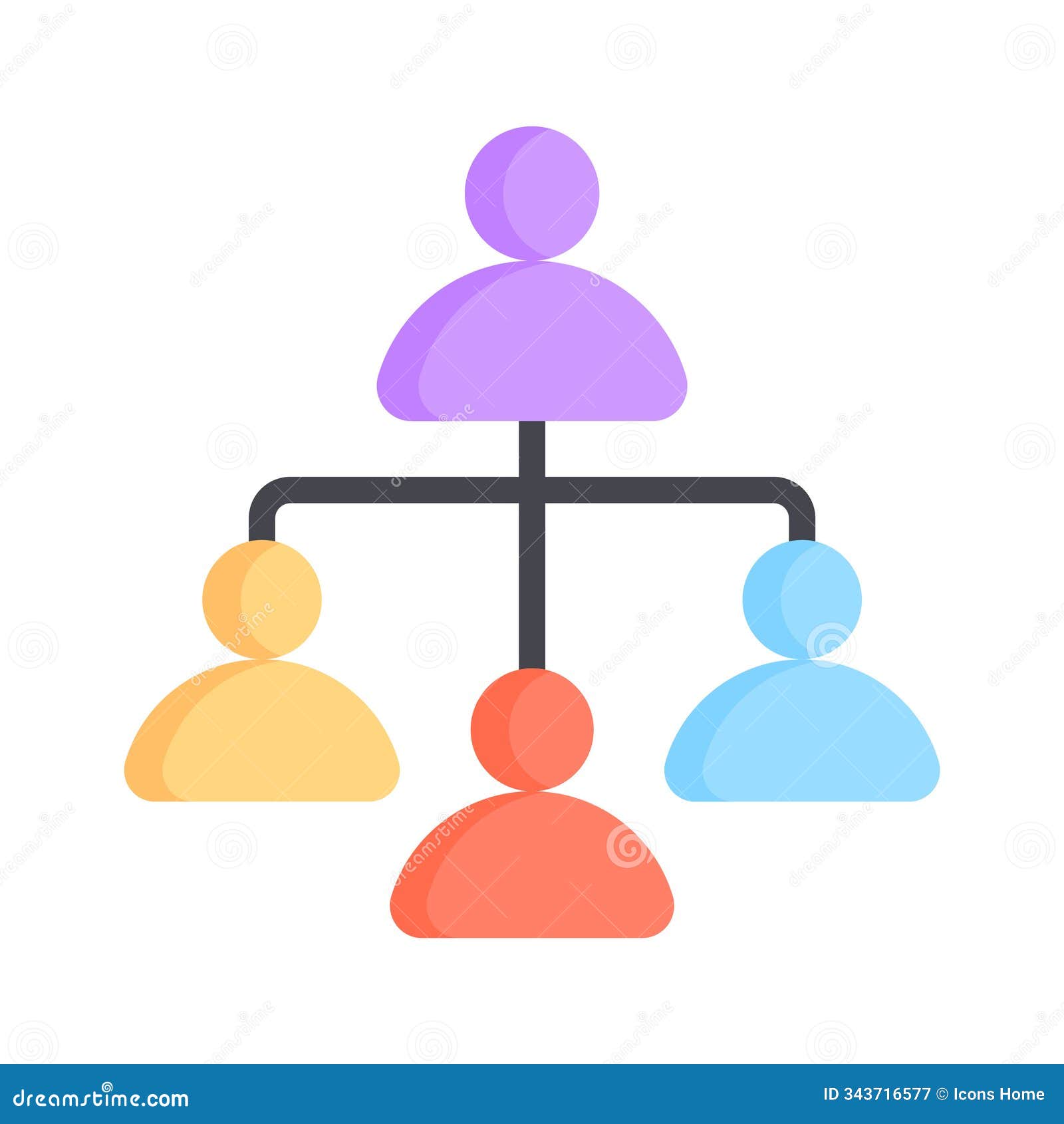 Organizational Hierarchy Depicted As A Layered Pyramid, Seamless ...