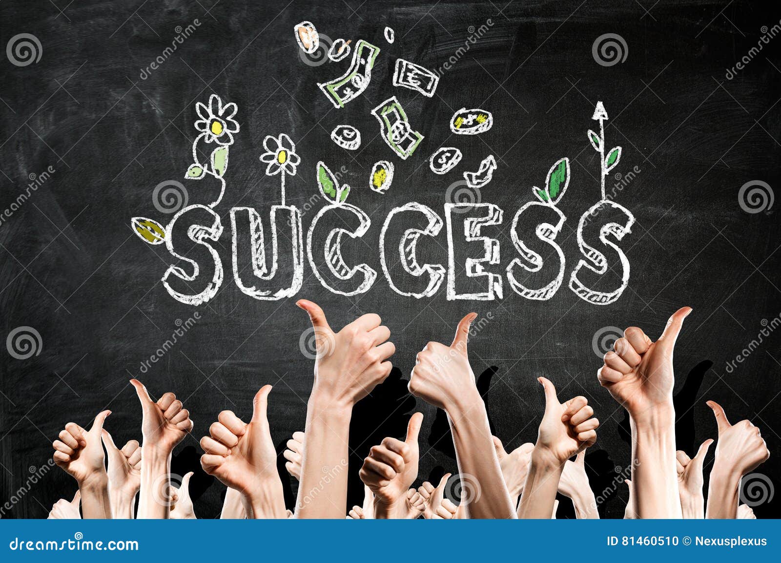 Group of People Rise Hands . Mixed Media Stock Photo - Image of success ...