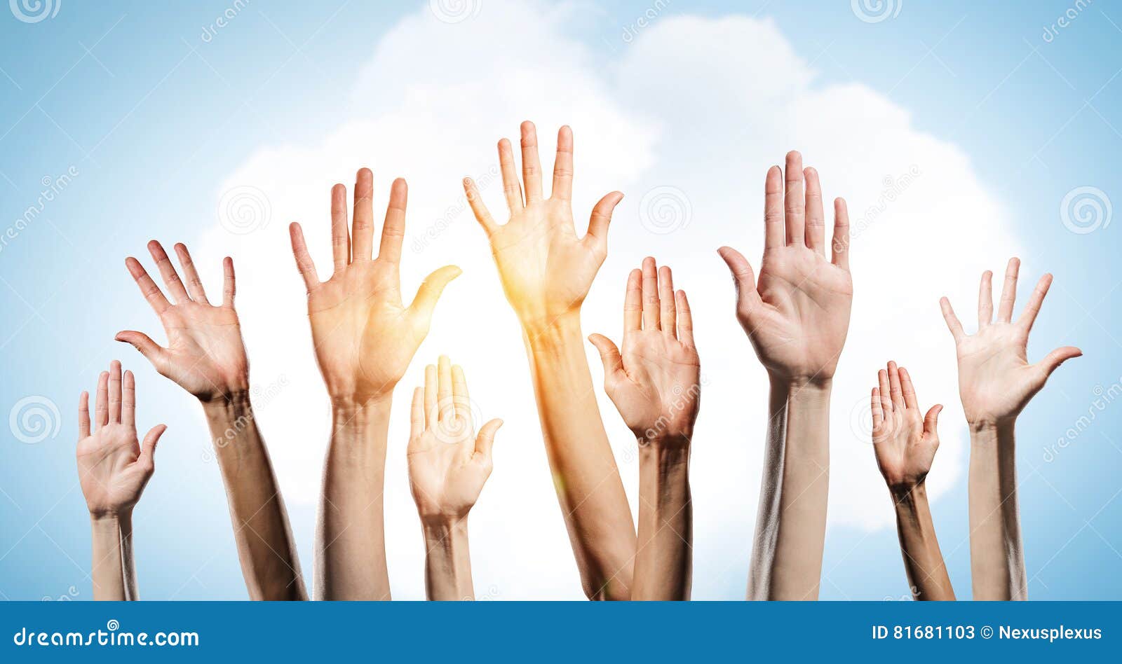 Group of people rise hands stock image. Image of internet - 81681103