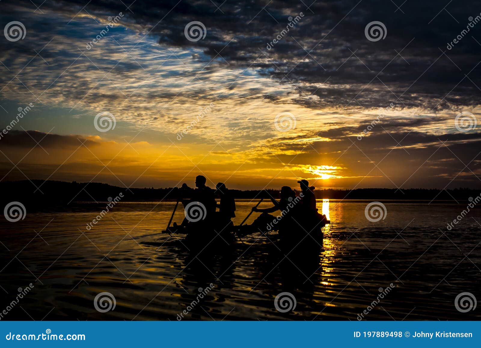 A Group of People Rowing in the Sea Stock Photo - Image of summer ...