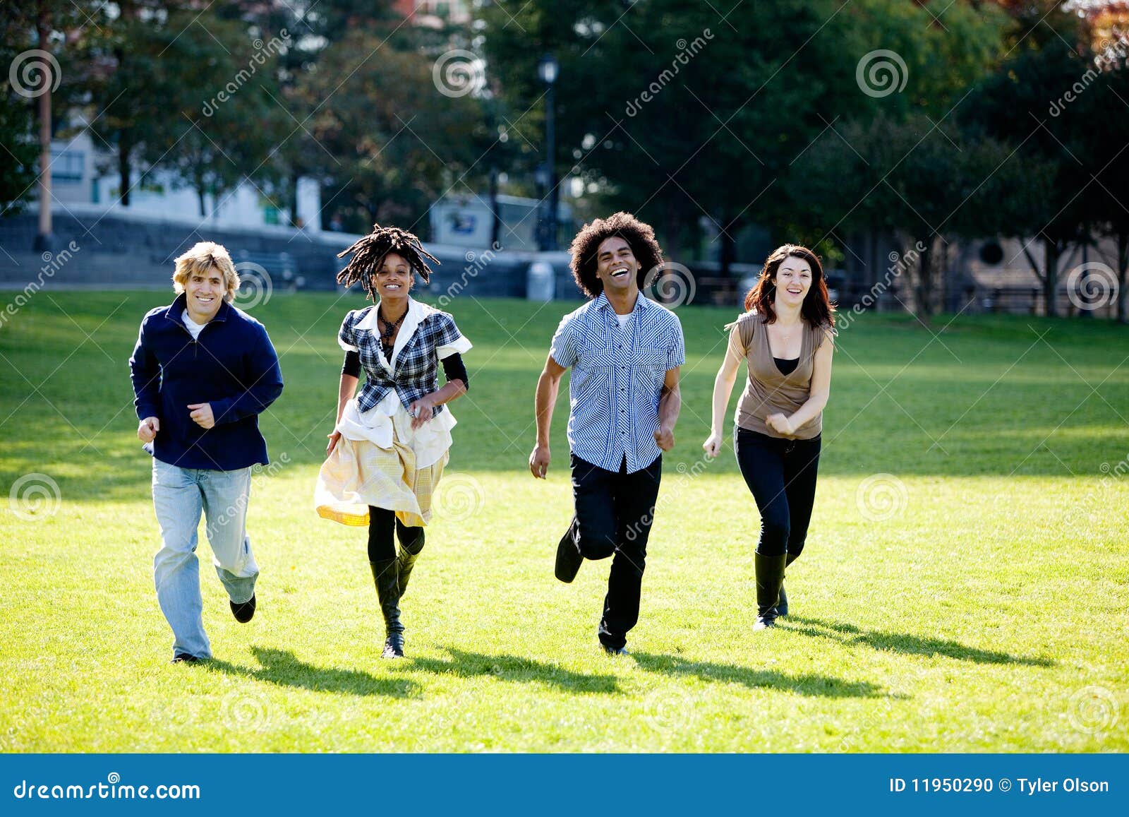Group People Run stock photo. Image of male, campus, caucasian - 11950290
