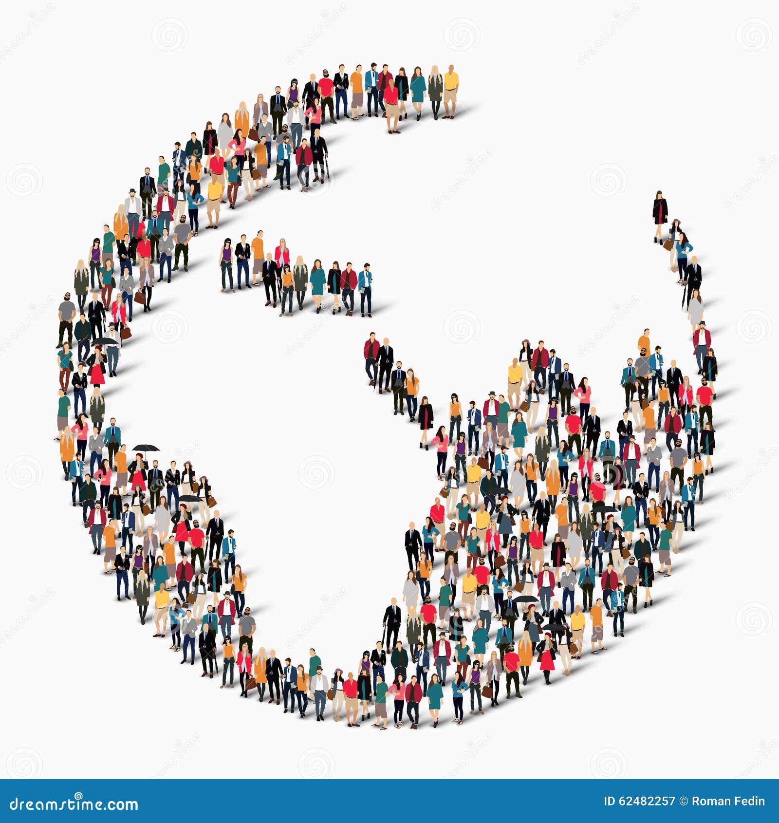 Group people shape globe stock vector. Illustration of crowd - 62482257