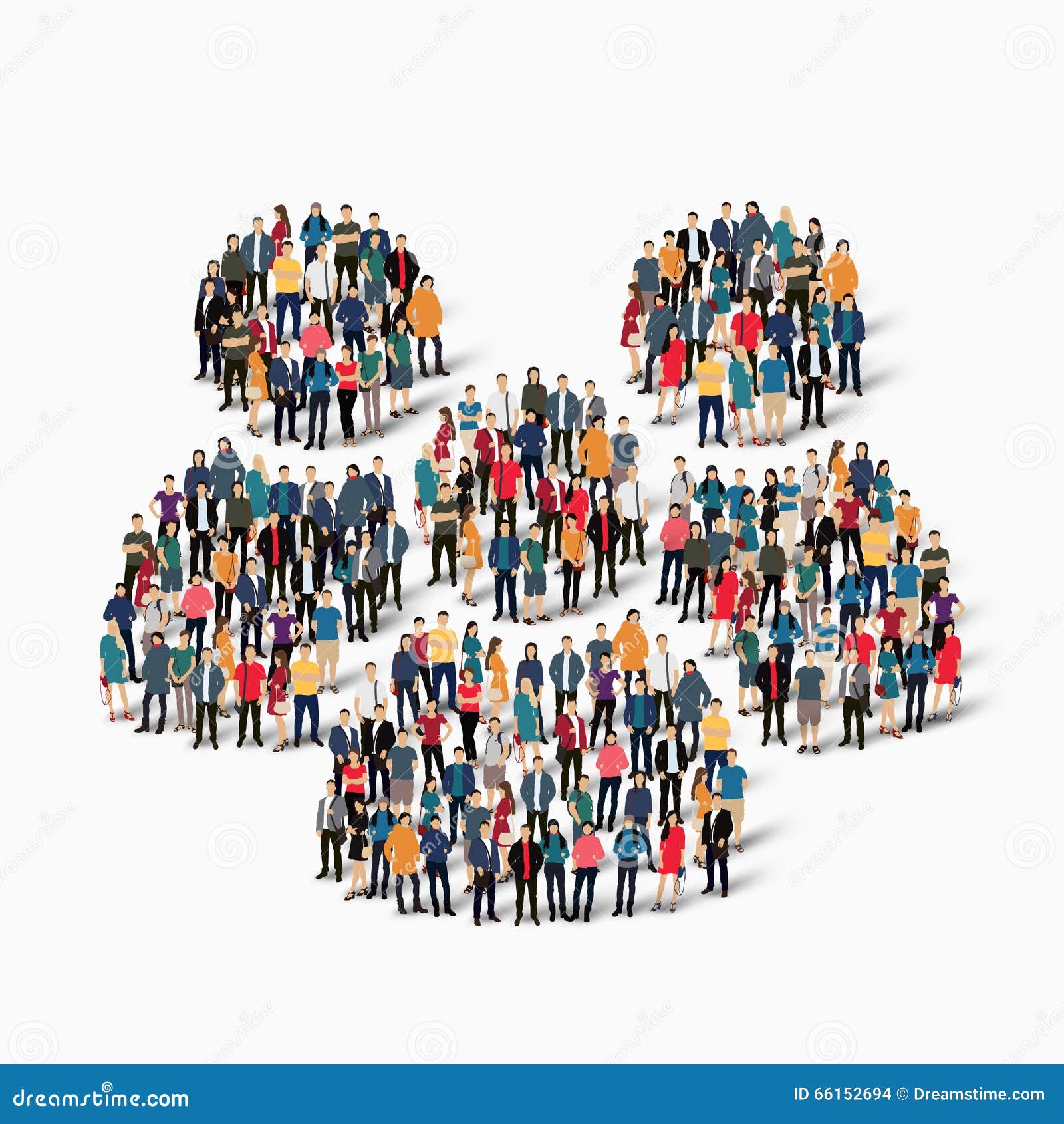 Group people shape mans stock illustration. Illustration of ...