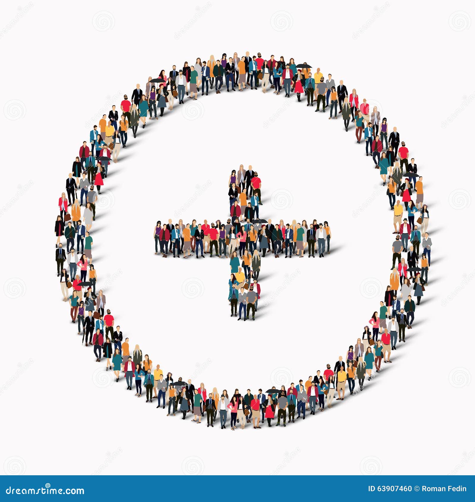 Group people shape plus stock illustration. Illustration of headphones ...