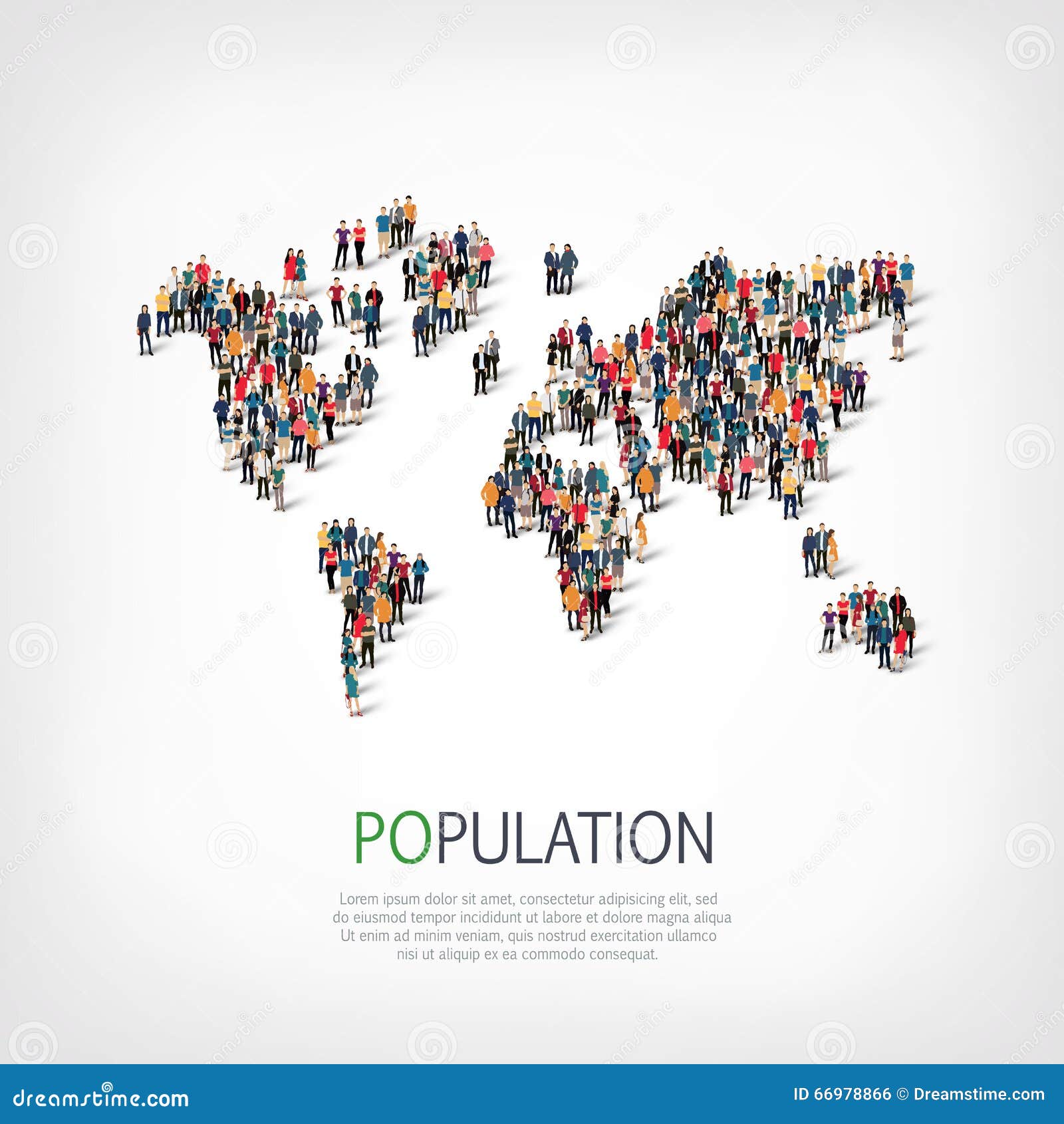 Group People Shape Population Stock Vector - Illustration of family ...
