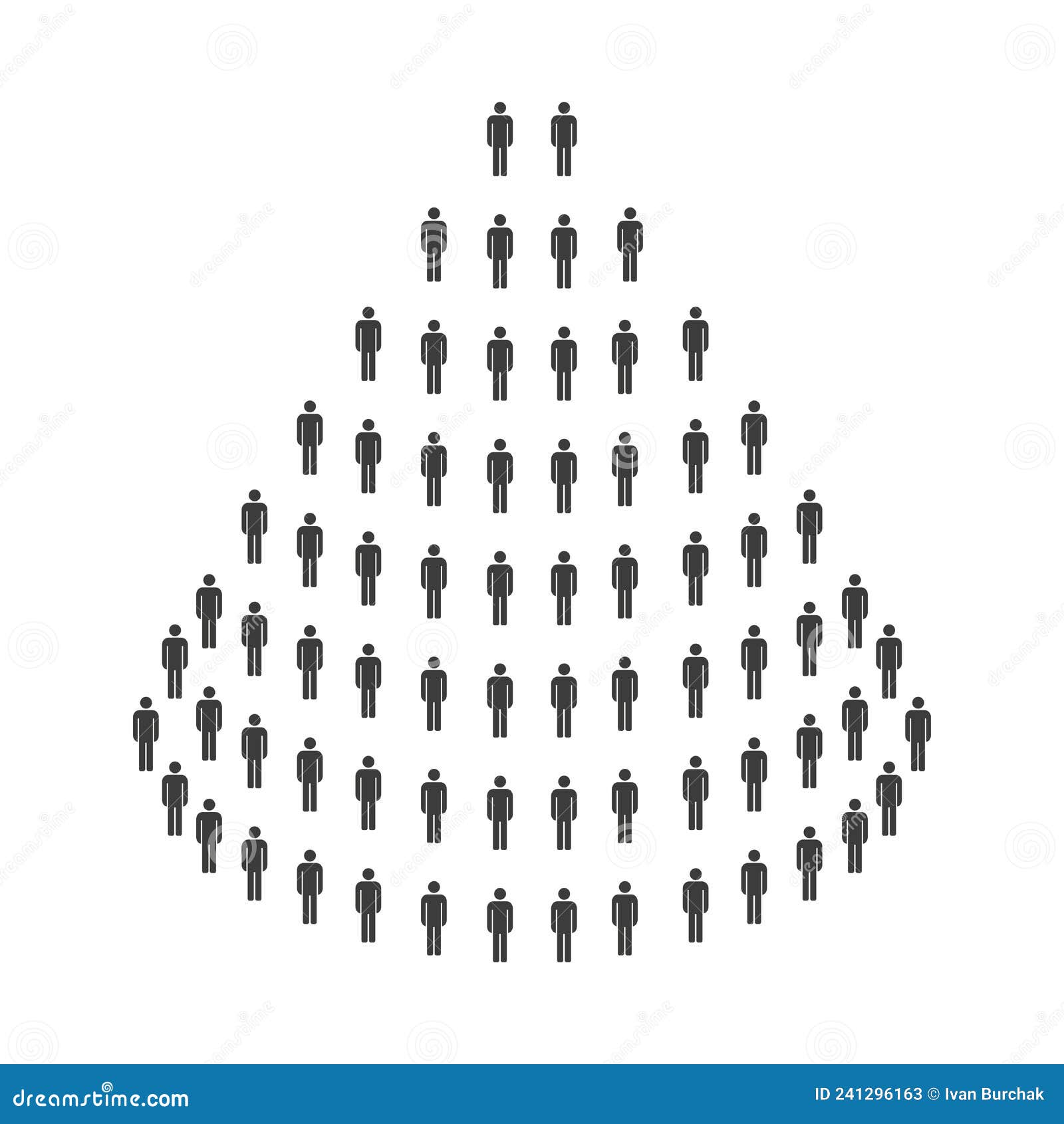 A Group of People in the Shape of a Pyramid. Social Hierarchy. Babel ...