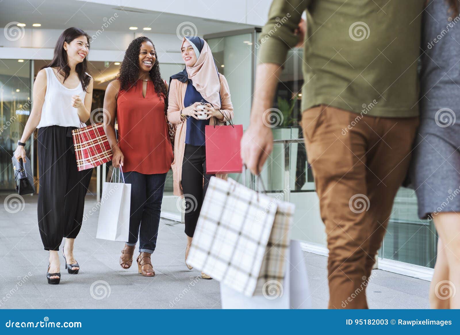 Group of People Shopping Concept Stock Image - Image of casual, bags ...