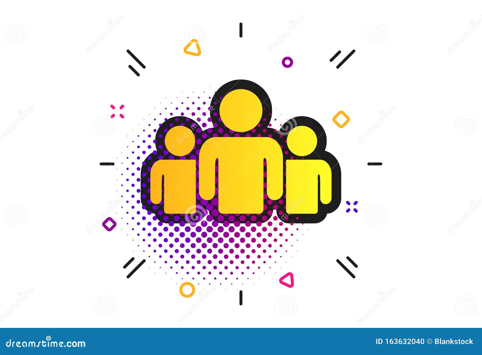Group of People Sign Icon. Share Symbol. Vector Stock Vector ...