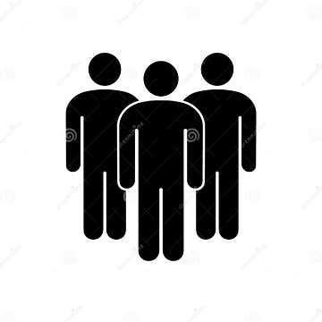 Group of people stock vector. Illustration of black - 117710908