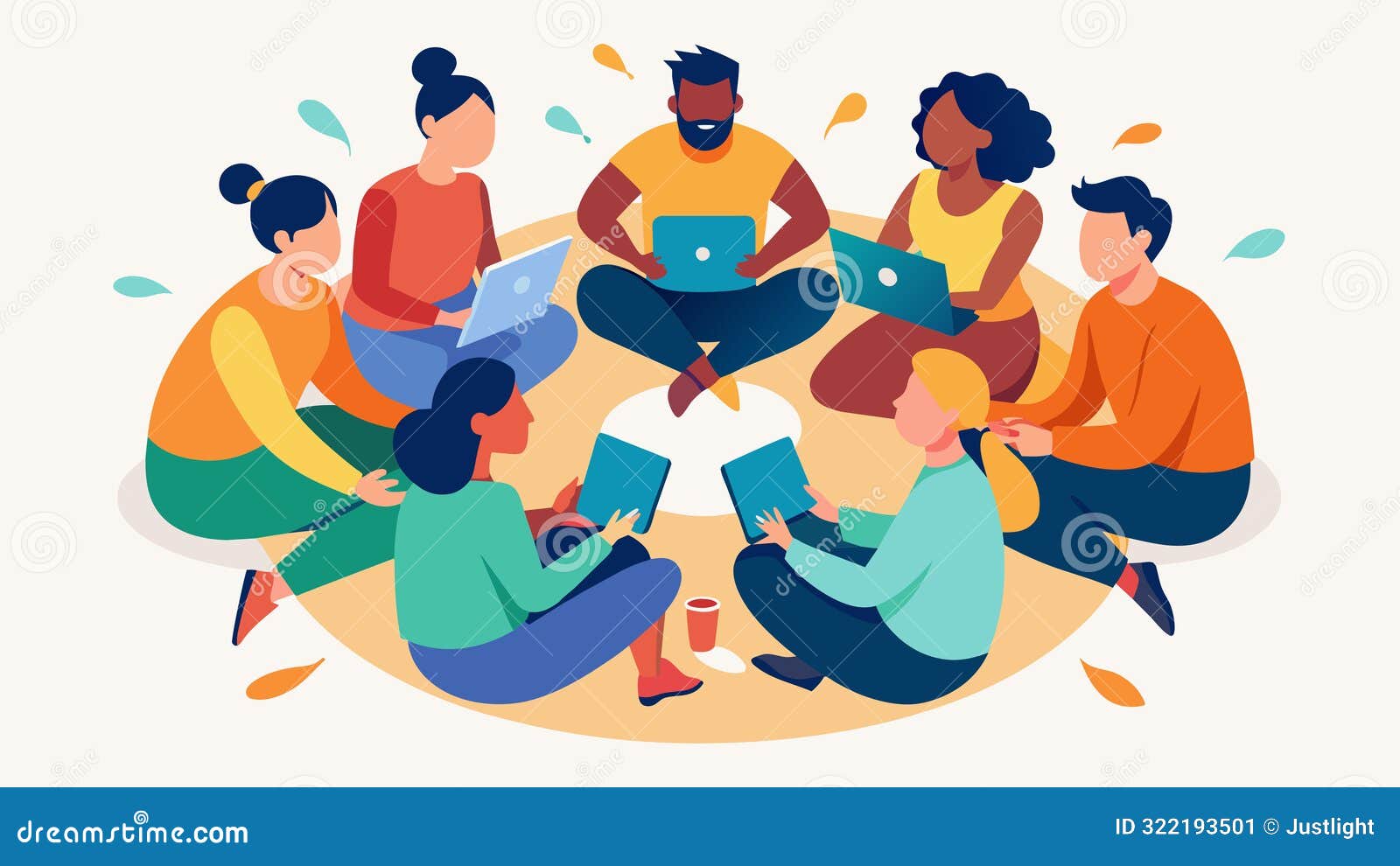 A Group of People Sit in a Circle Taking Turns Sharing Their ...