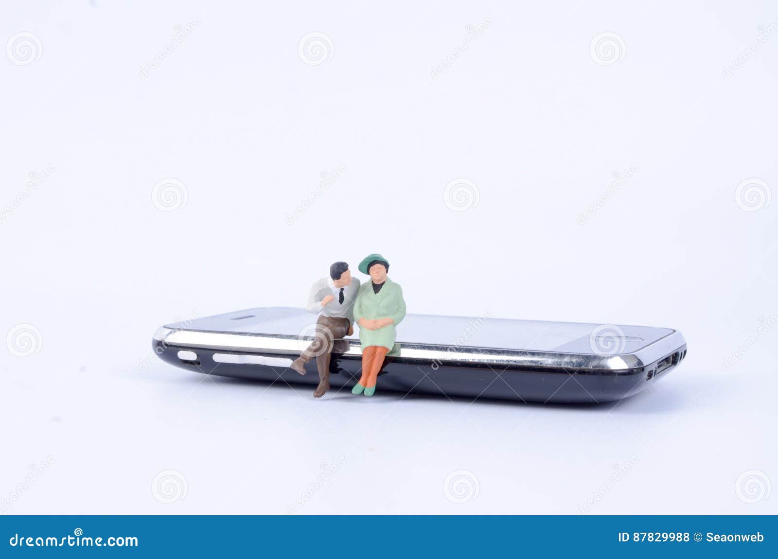 Group of People Sit on the Phone Stock Photo - Image of parenting ...