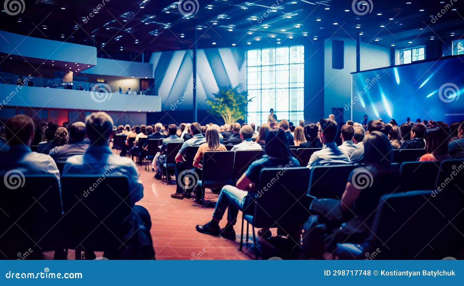 Group of People Sitting in Chairs in Front of Crowd of People ...