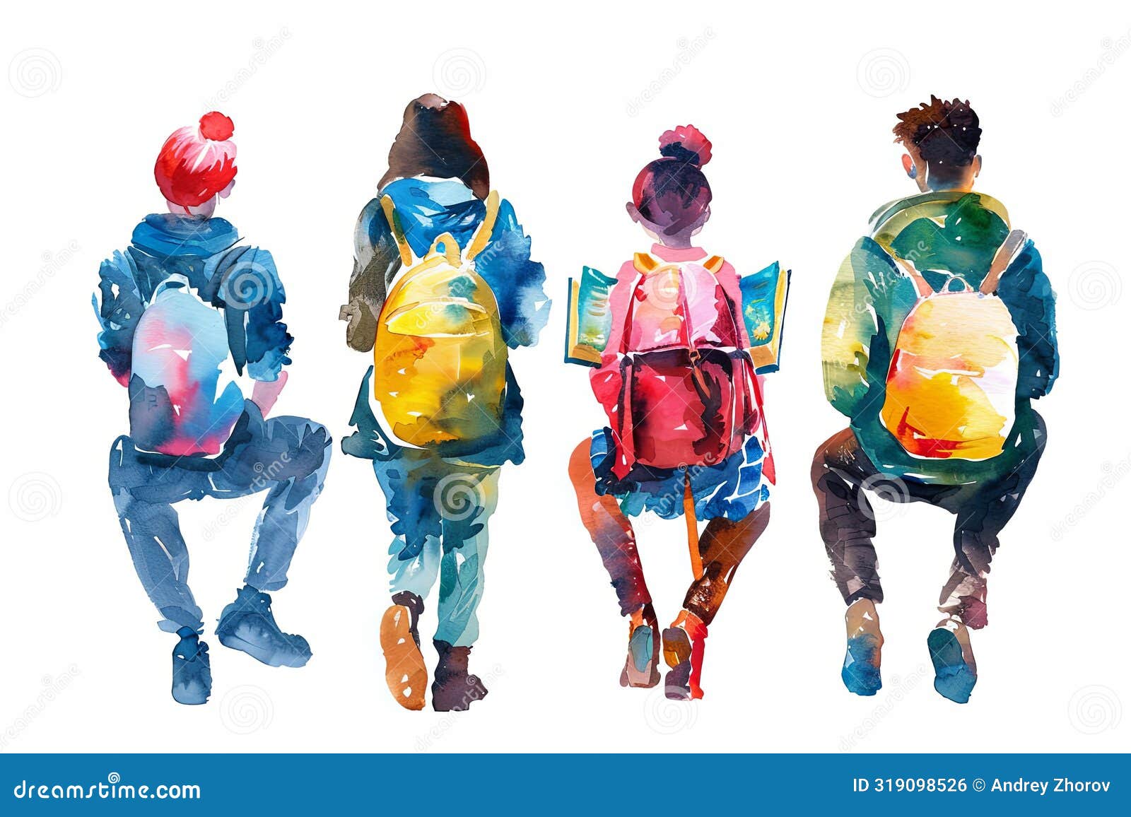 A Group of People Sitting on Each Others Laps in a Stack Formation ...