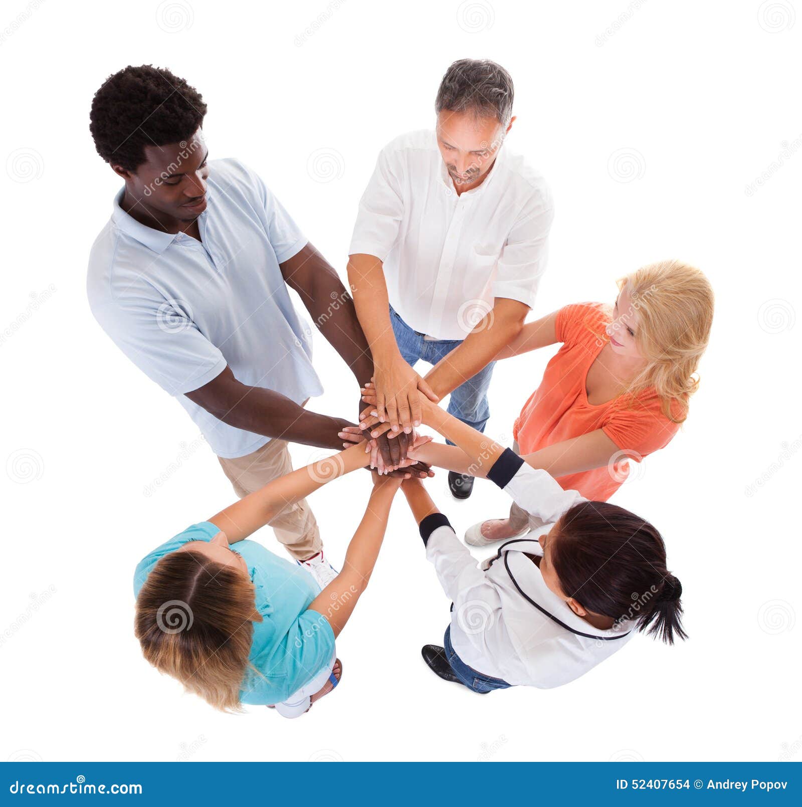 Group of People Stacking Hands Together Stock Photo - Image of joined ...