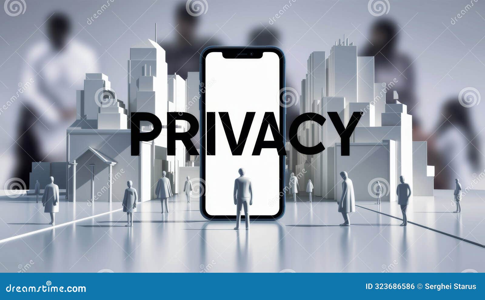 A Group of People Standing in Front of a Large Screen with the Word ...