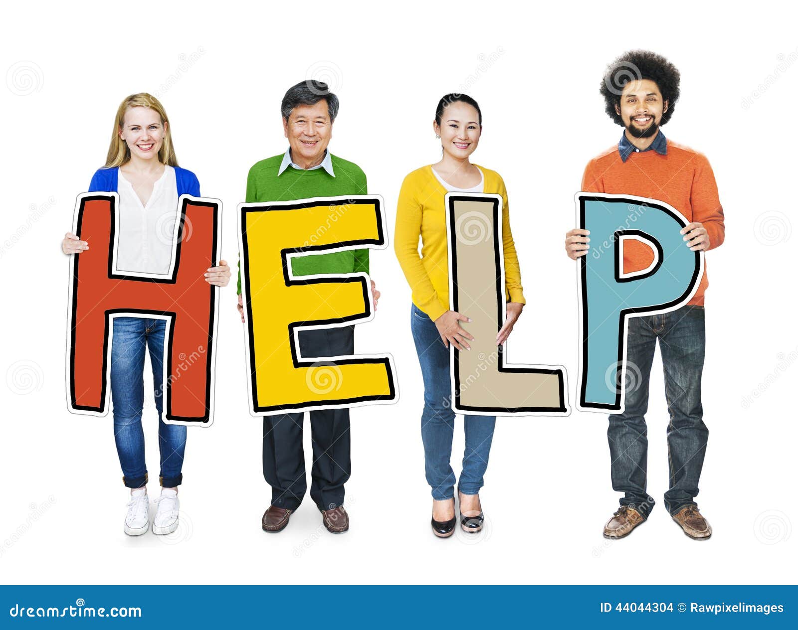 Group of People Standing Holding Help Stock Photo - Image of help ...