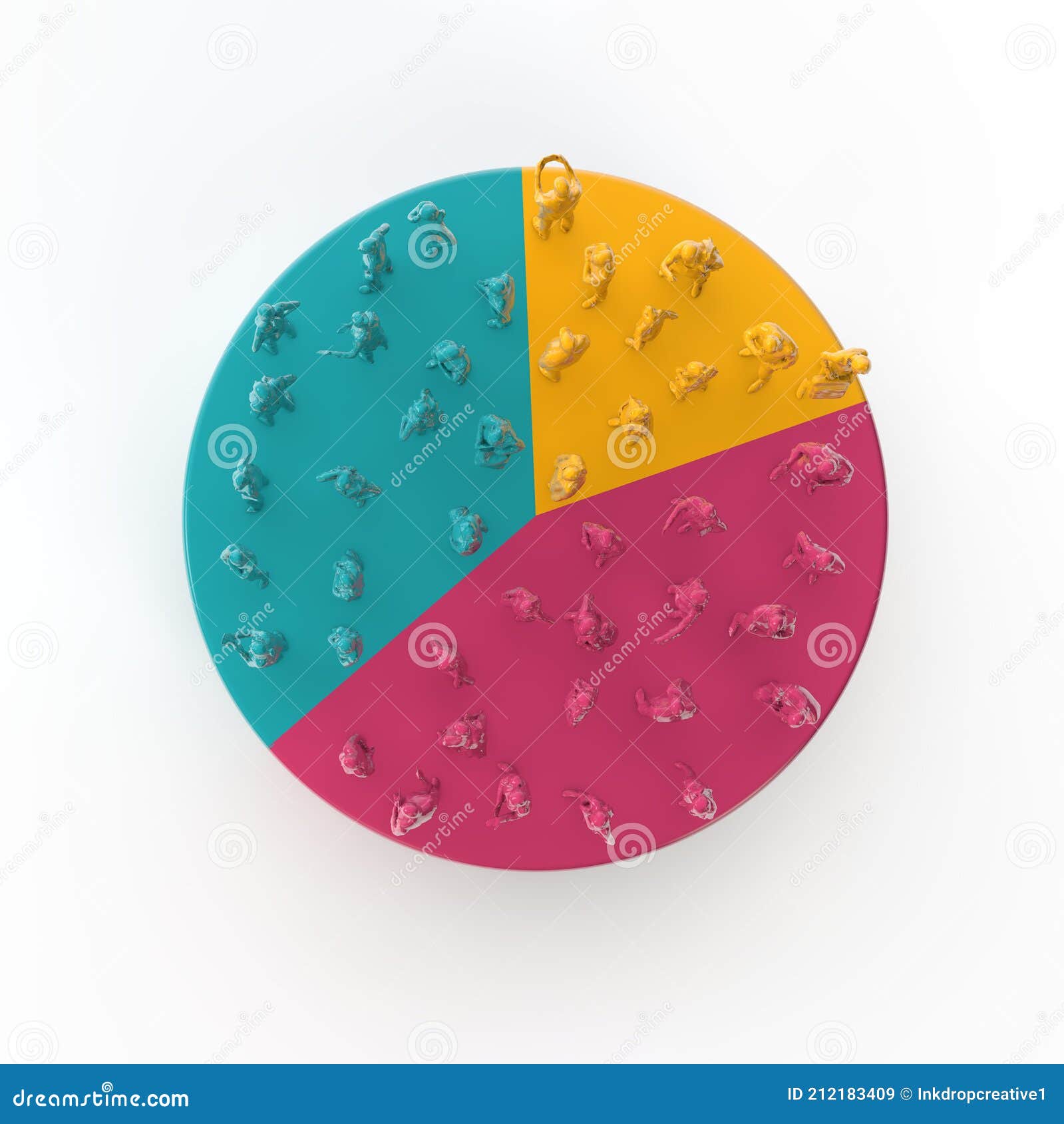 Group of People Standing on a Pie Chart. Public Voting and Statistic ... Group of People Standing on a Pie Chart. Public Voting and Statistic ...