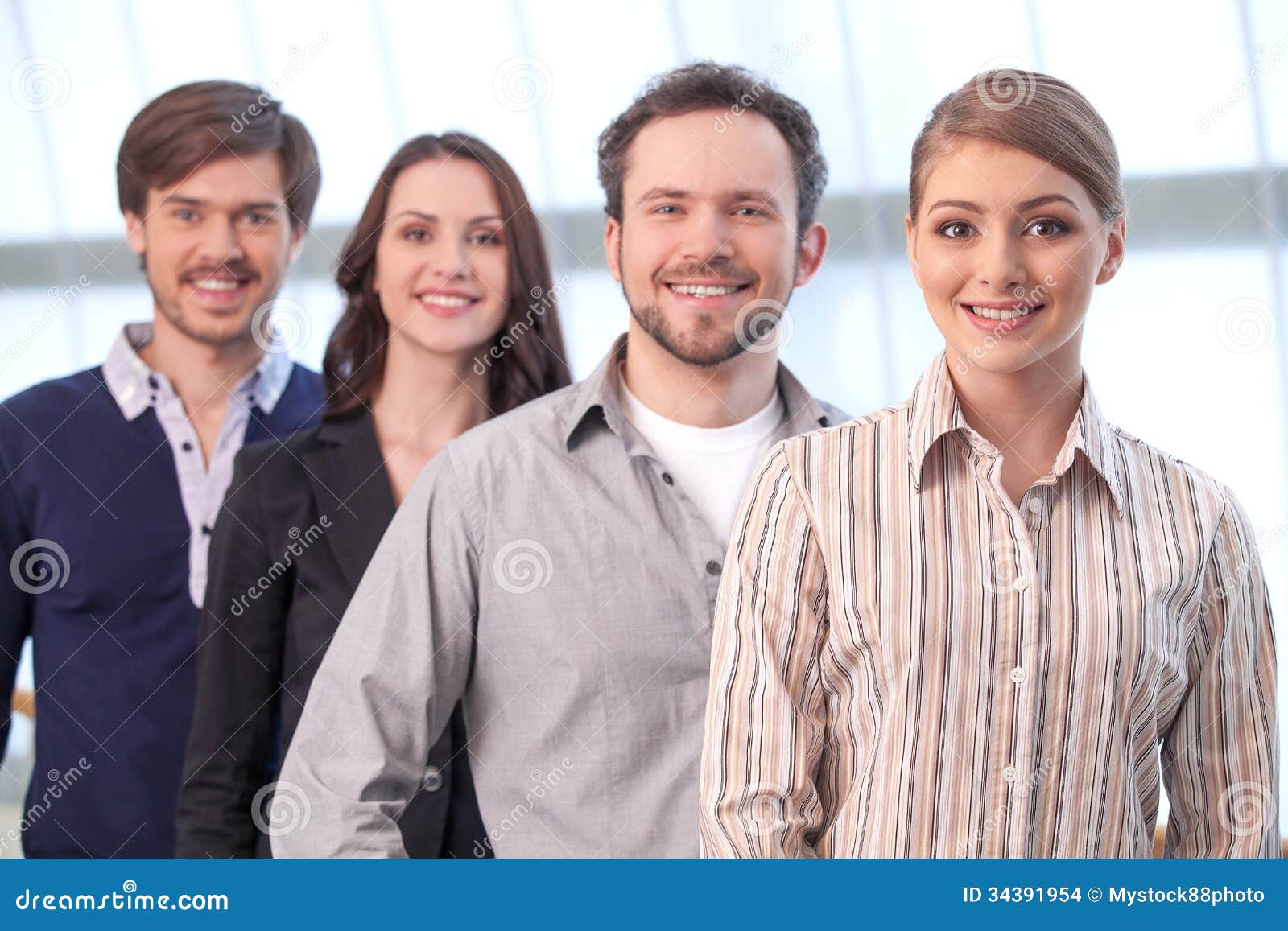 Group of People Standing Together. Stock Photo - Image of business ...