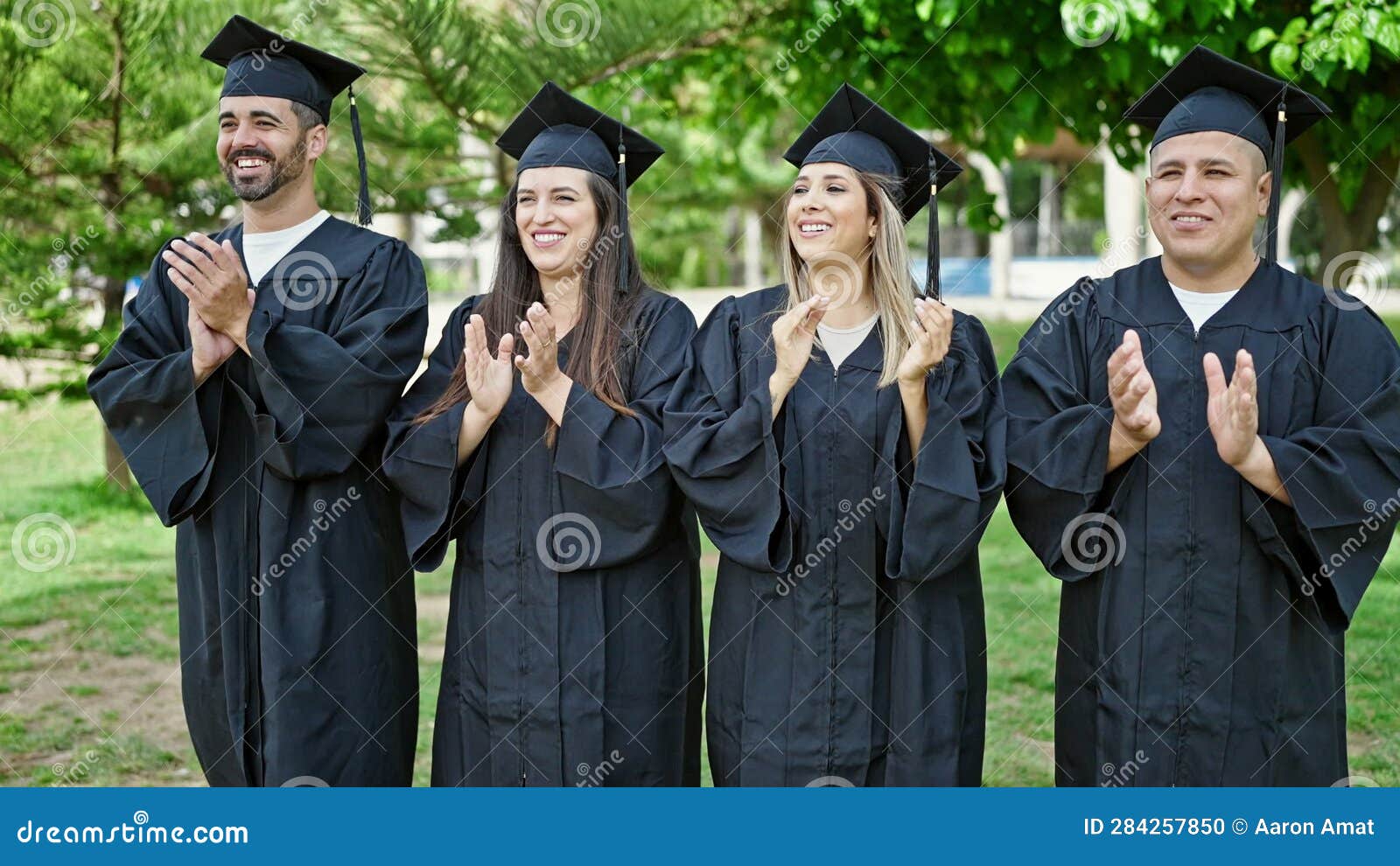 Group of People Students Graduated Clapping Applause at University ...