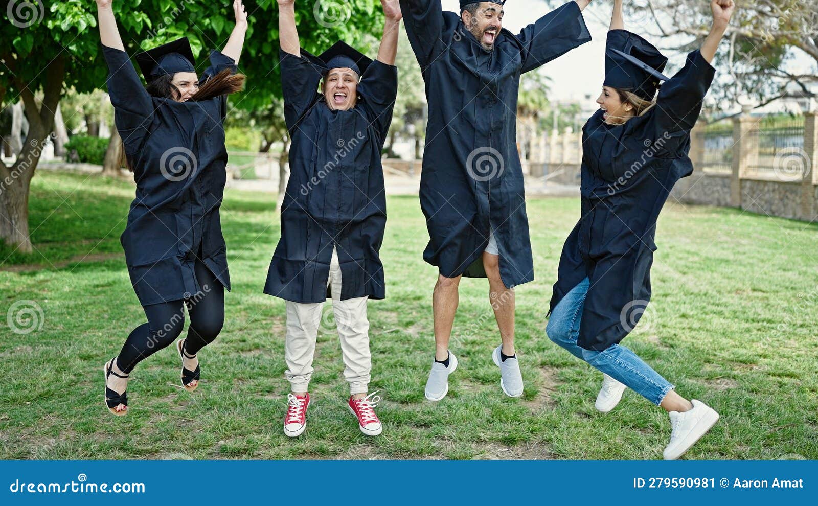 Group of People Students Graduated Holding Diploma with Winner ...